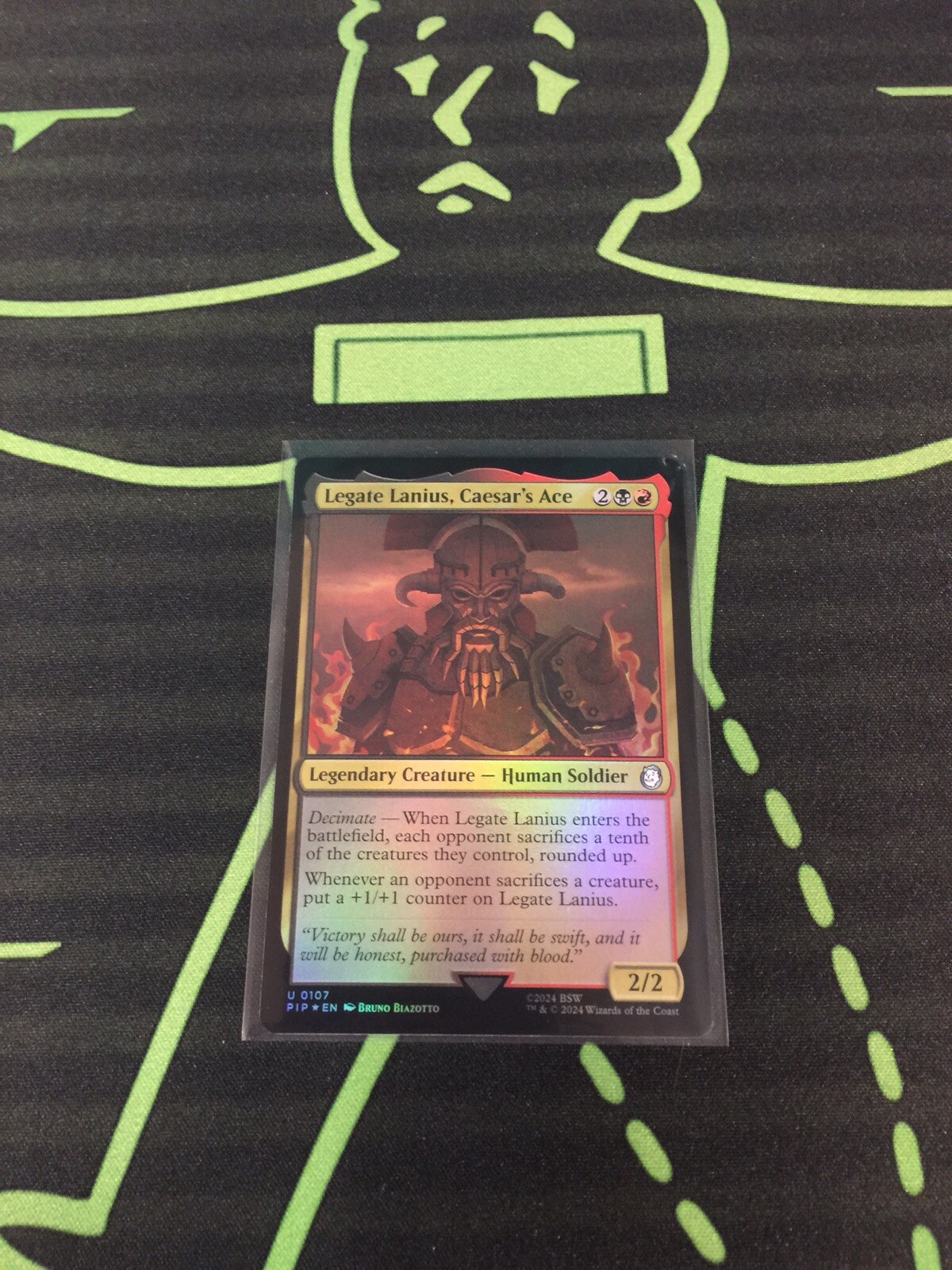 MTG Magic The Gathering Legate Lanius, Caesar’s Ace Foil Fallout ...