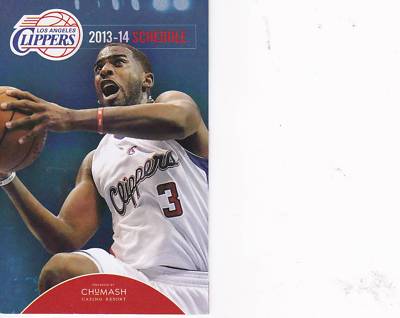 Los Angeles Clippers NBA Mini Pocket Schedule 2013-2014 Chris Paul | eBay