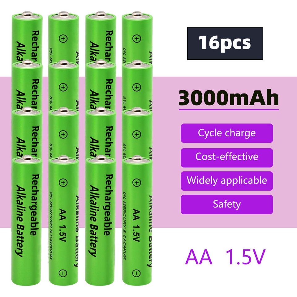 Lots 32PCS 1.5V 3000mAh AA /AAA Recargables Alcalinas Baterias Alkaline ...