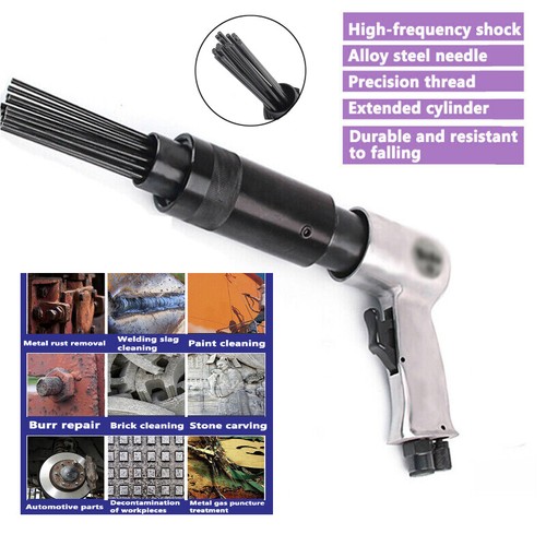 Air Needle Derusting Tool Paint Corrosion Slag Remover Pneumatic Scaler ...