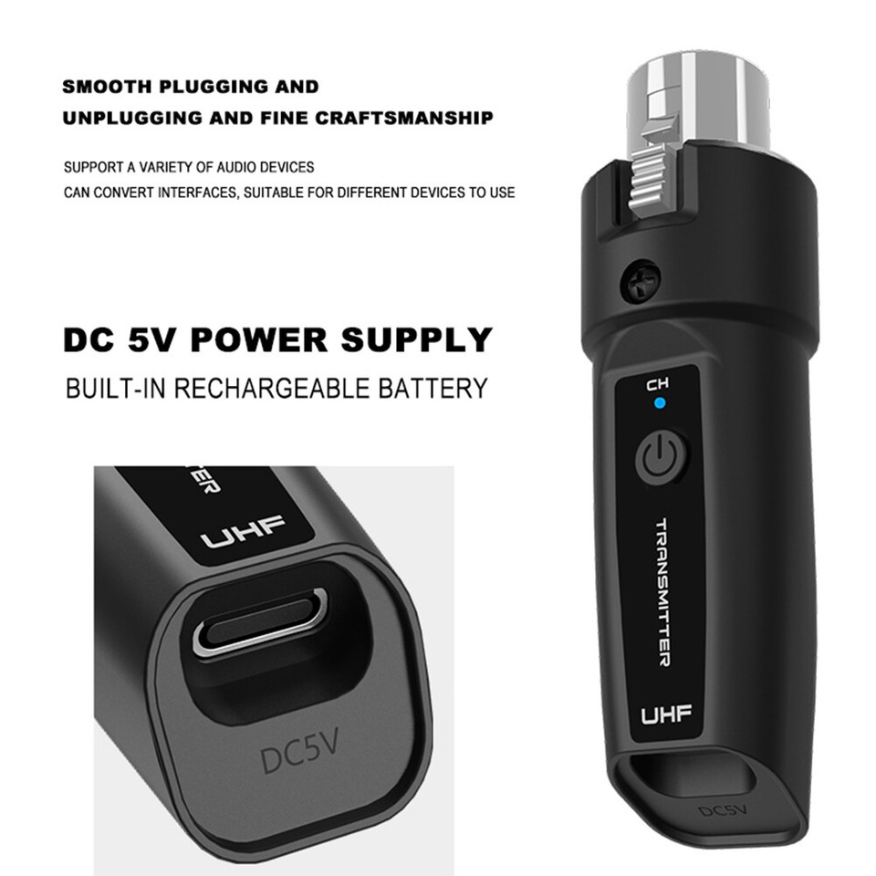 Wireless Microphone Converter Signal Adapter Wireless Mic Adapter for ...