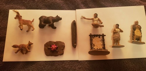 SAFARI POWHATAN INDIANS TOOB Miniature Figurines 9 Pieces Rare ...