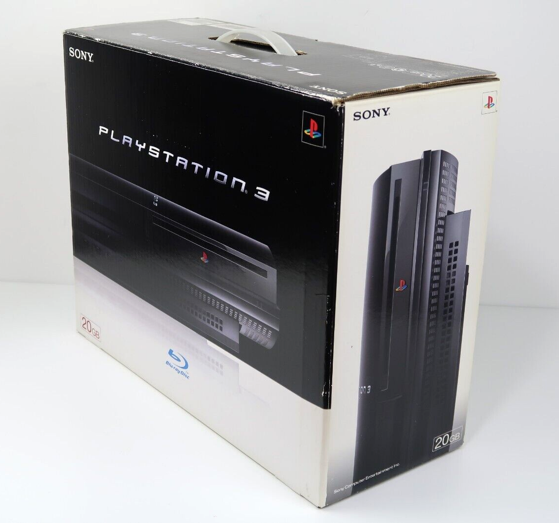 Sony PlayStation 3 PS3 CECHB00 20GB First Black Model Console GAME ...
