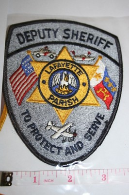 ORIGINAL US CLOTH POLICE PATCH LAFAYETTE PARISH DEPUTY SHERIFF | eBay