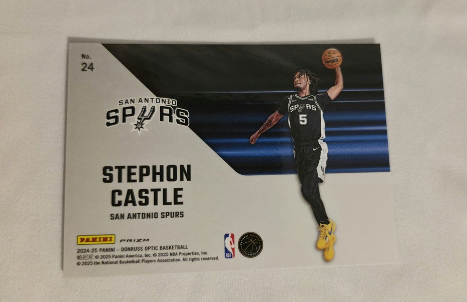 2024-25 Donruss Optic Stephon Castle Phazes SSP Case Hit ROY SPURS 🔥🔥🔥 ...