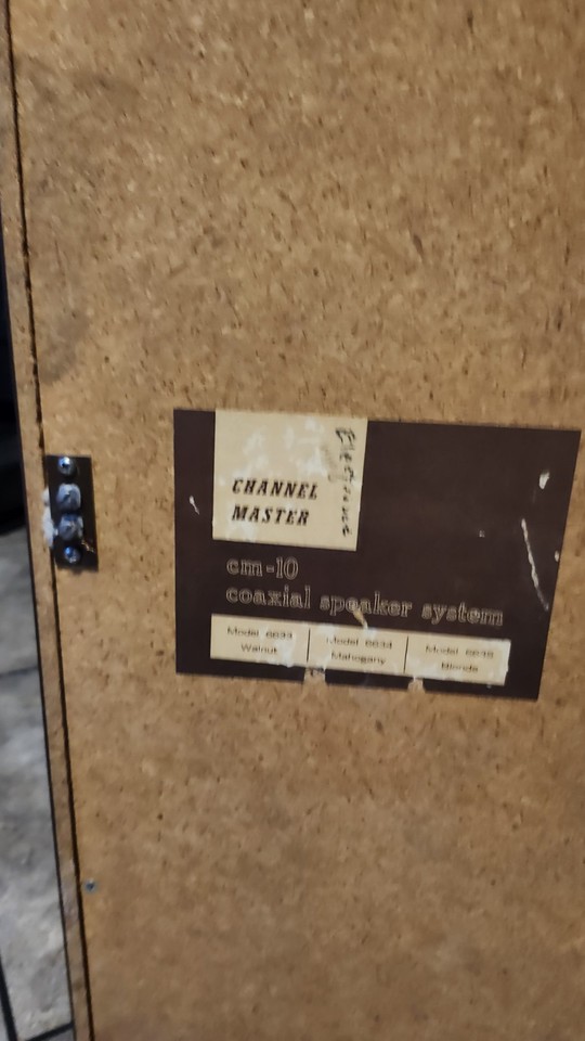 Vintage Channel Master 8" 6640 Coaxial Speakers In Mahogany Color ...