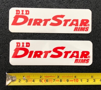 2 DID DIRT STAR Rims STICKERS DECALS dirtbikes racing mtb motorcycles ...