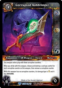 Corrupted Ashbringer - Reign of Fire - World of Warcraft TCG | eBay