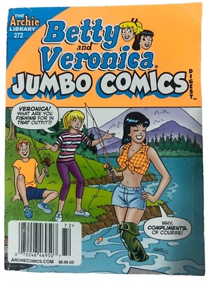 BETTY & VERONICA JUMBO COMICS DIGEST 272 (ARCHIE COMICS) FISHING COVER ...