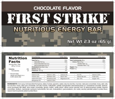 New First Strike Bars Chocolate, Full Size [2.3 oz.] - 6, 12, 24 and 48 ...