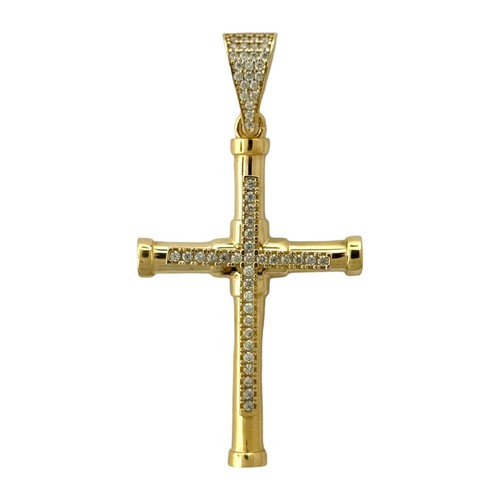14KT Gold Cross Pendant - 5mm Bail, 4.53 Grams. | eBay