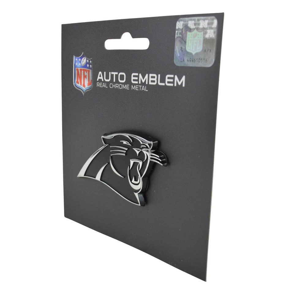 NFL Carolina Panthers Car Truck Real Chrome Metal Automotive Emblem | eBay