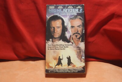 HIGHLANDER 2 VHS Sean Connery Christopher Lambert Fantasy Action Swords ...