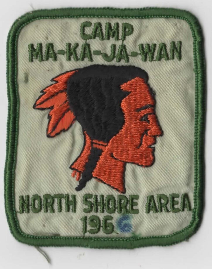 1966 Camp Ma-Ka-Ja-Wan North Shore Area BSA Patch GREEN Bdr. (SEWN ...