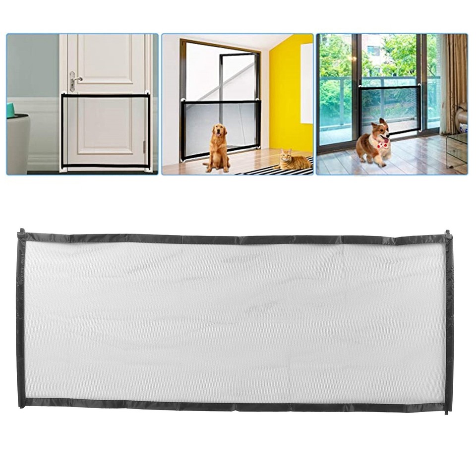 Foldable Mesh Pet Barrier Thick Design For Dog Isolation Fence | eBay