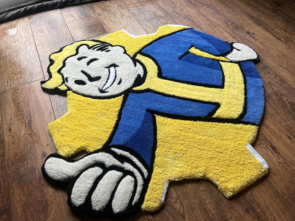 Fallout Vault Boy Rug | eBay UK