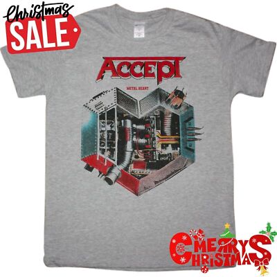 Hot 2D1880 ACCEPT band Metal Heart Classic Unisex S-235XL Shirt | eBay