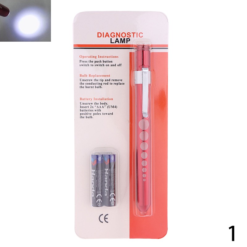 Oral Examination Pen LED Light Pen Flashlight Pupil Examination Pen ...
