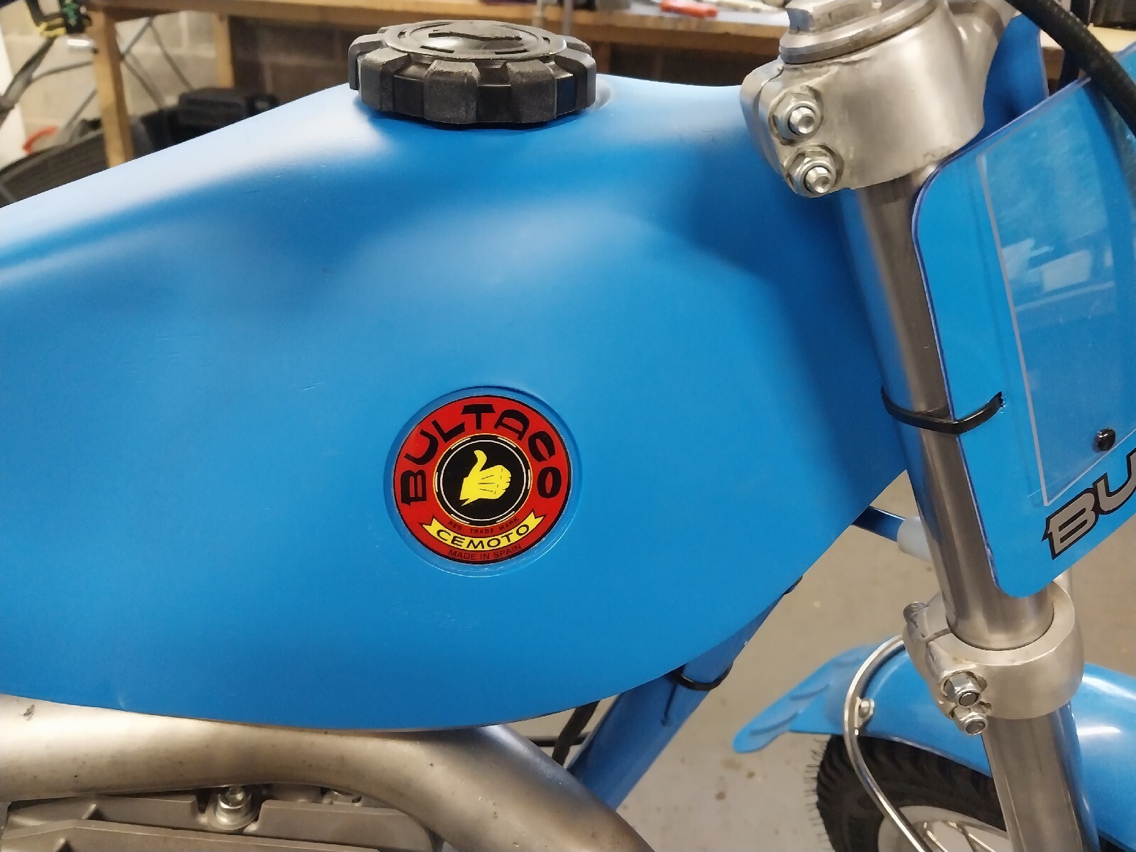 BULTACO SHERPA 250 350 198 199 PETROL TANK THICK GRAPHICS DECALS ...