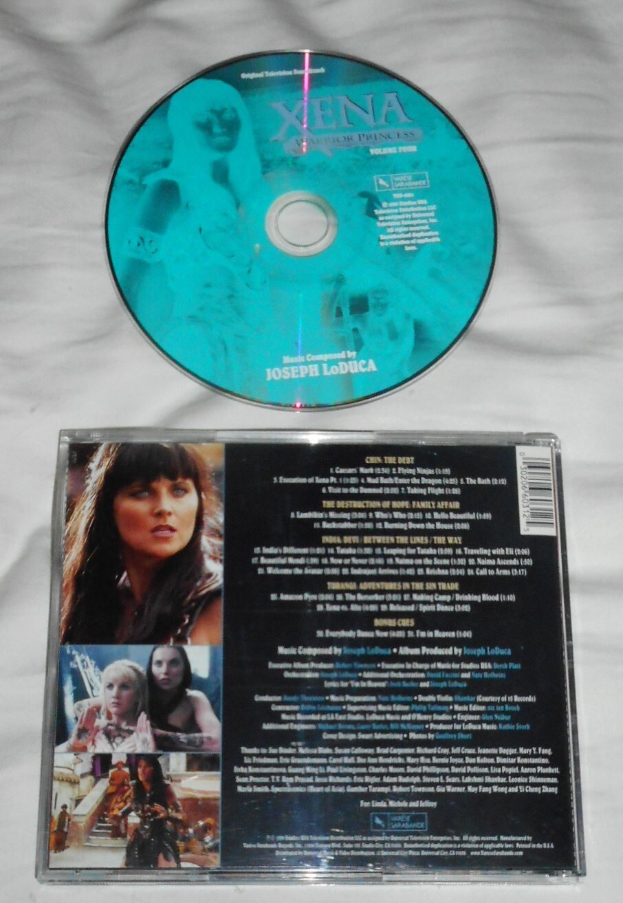 XENA WARRIOR PRINCESS Vol. 4 [Original Soundtrack] CD 1999 Varèse ...