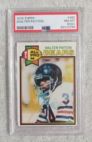 1979 Topps Football Walter Payton NFC All Pro card #480 ~ PSA Graded 8 ...