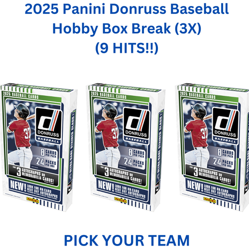 Cincinnati Reds 2025 Panini Baseball Donruss Hobby 3X Box MLB Break ...