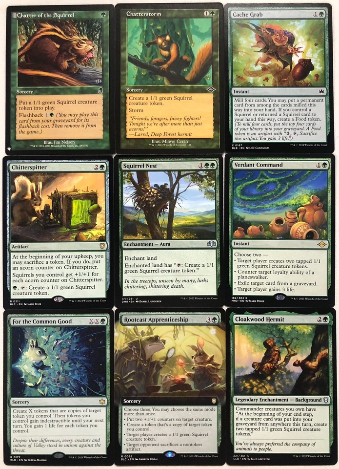 EDH Squirrel Deck - Commander MTG Magic the Gathering | eBay