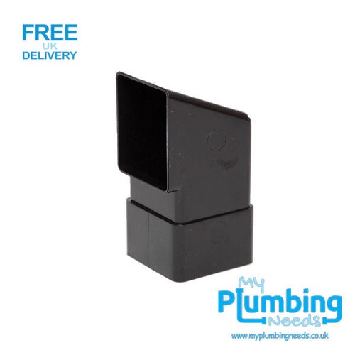 POLYPIPE 65mm SQUARE DOWNPIPE/RAINWATER FITTINGS BLACK PVCu | eBay UK