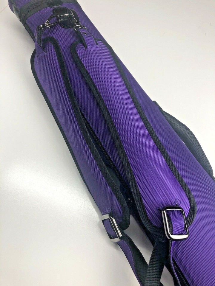 J&J Purple 3 Butt 4 Shaft 3x4 / 2x5 Duranylon Pool Cue Case With ...