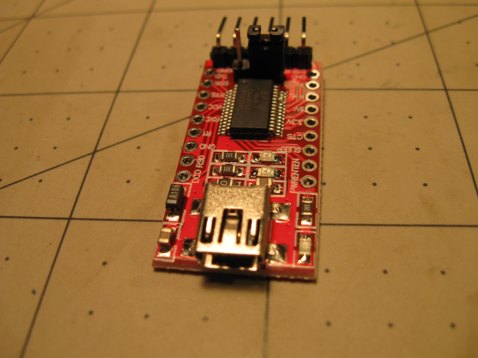 FT232RL 3.3V 5.5V FTDI USB to TTL Serial Adapter For Arduino Mini Port ...