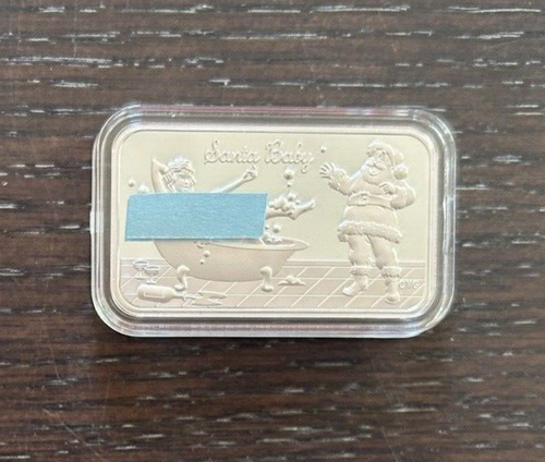 CMG Mint Santa Baby 1 Oz .999 Silver Art Bar Rare 78 Minted W/ COA | eBay