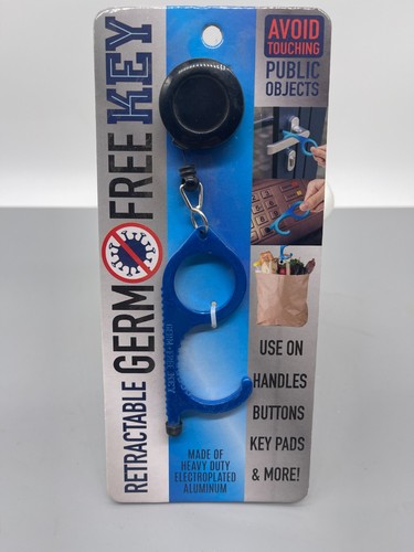 Retractable Germ Free Key Heavy Duty Aluminum Blue Novelty Inc | eBay