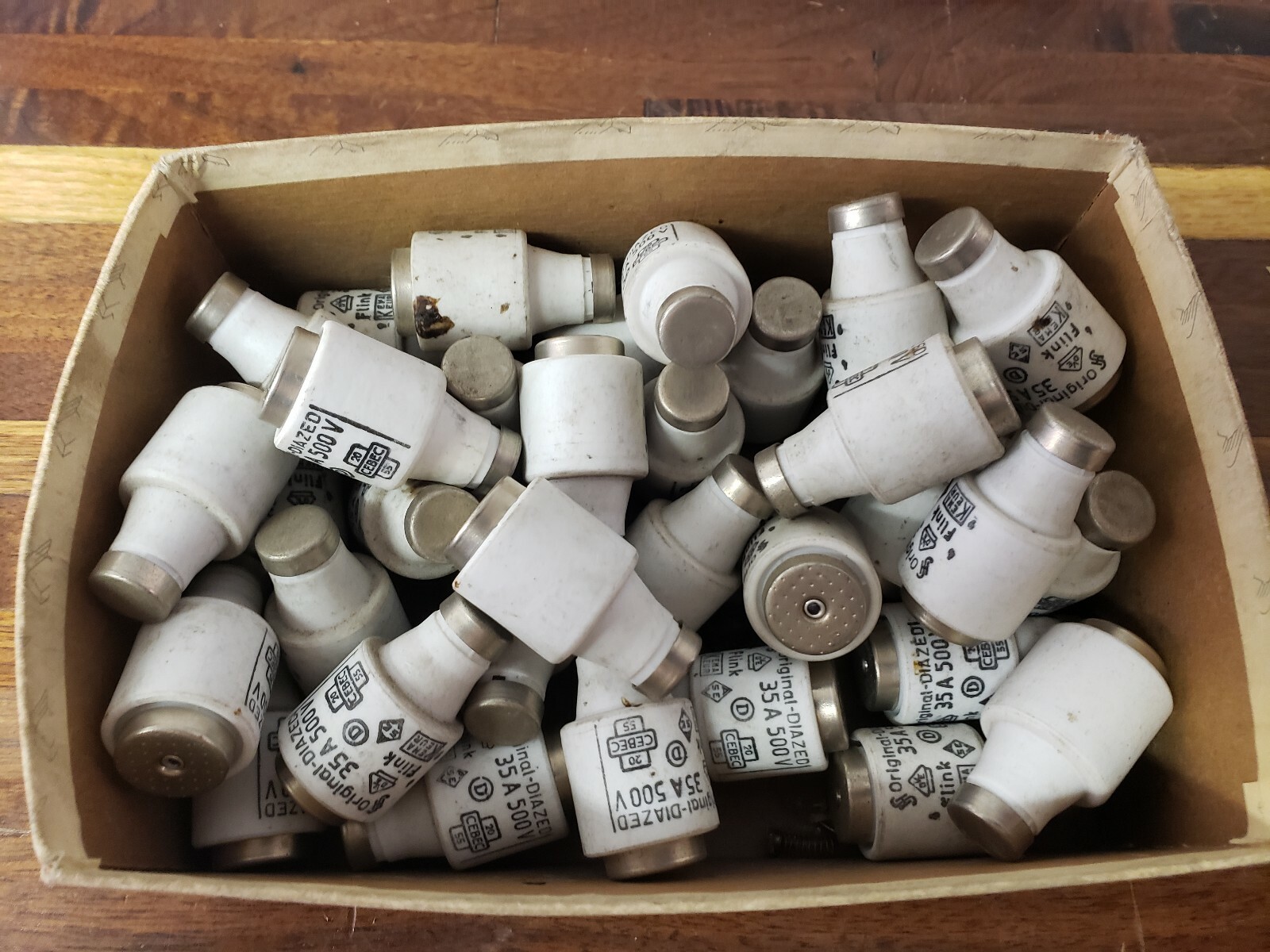 Original Diazed 5SB41 35A 500V gL/gG Ceramic Fuses Used With Warranty ...