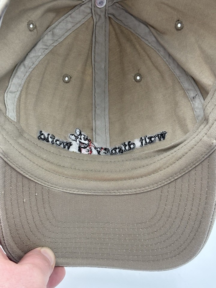 Disney Hat Mickey Mouse Y2K Beige Walt Disney World Vtg Embroidered Cap ...