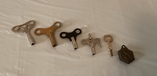 Antique Lot Of 5 Wind Up Clock Keys & 1 Pendulum | eBay