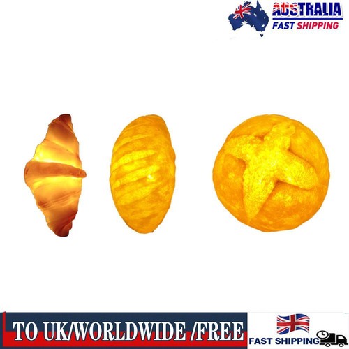 LED Night Lamps Bread Shaped Battery Operated Creative Simulation Bread ...