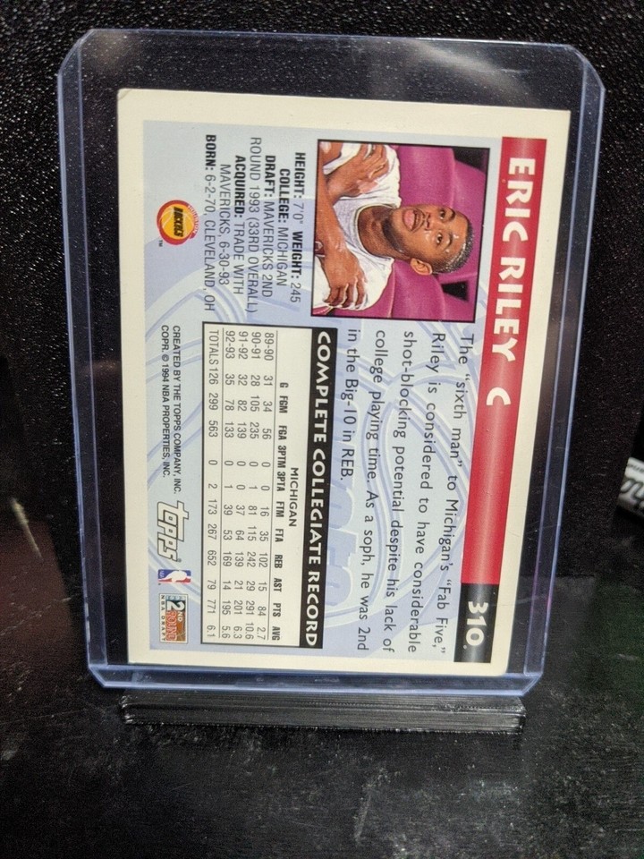 1993 Topps Gold #310 Eric Riley Rookie | eBay