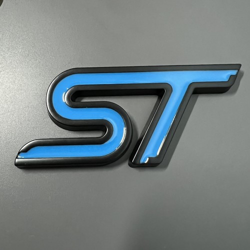 Ford ST Badge Blue For Focus Kuga Puma Fiesta Performance ST Car Badge ...