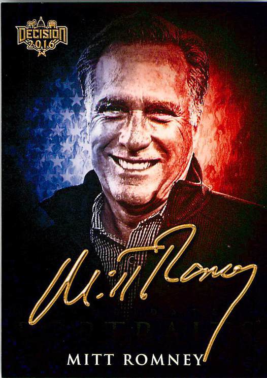 Mitt Romney CP20 2016 Decision Candidate Portraits Color SP | eBay