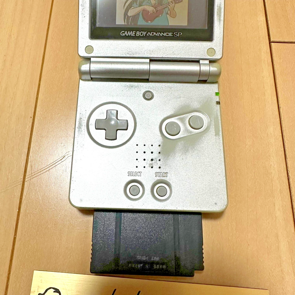 GAMEBOY ADVANCE SP Silver Nintendo AGS-001 Tested GBA Game From Japan ...