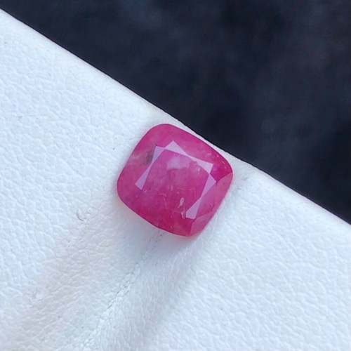 Natural Pink Red RUBY 1.70 CT Cushion Cut Loose Gemstone From ...