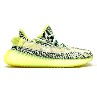 Yeezy X Adidas Neon Green Knit Fabric Boost 350 V2 Glow