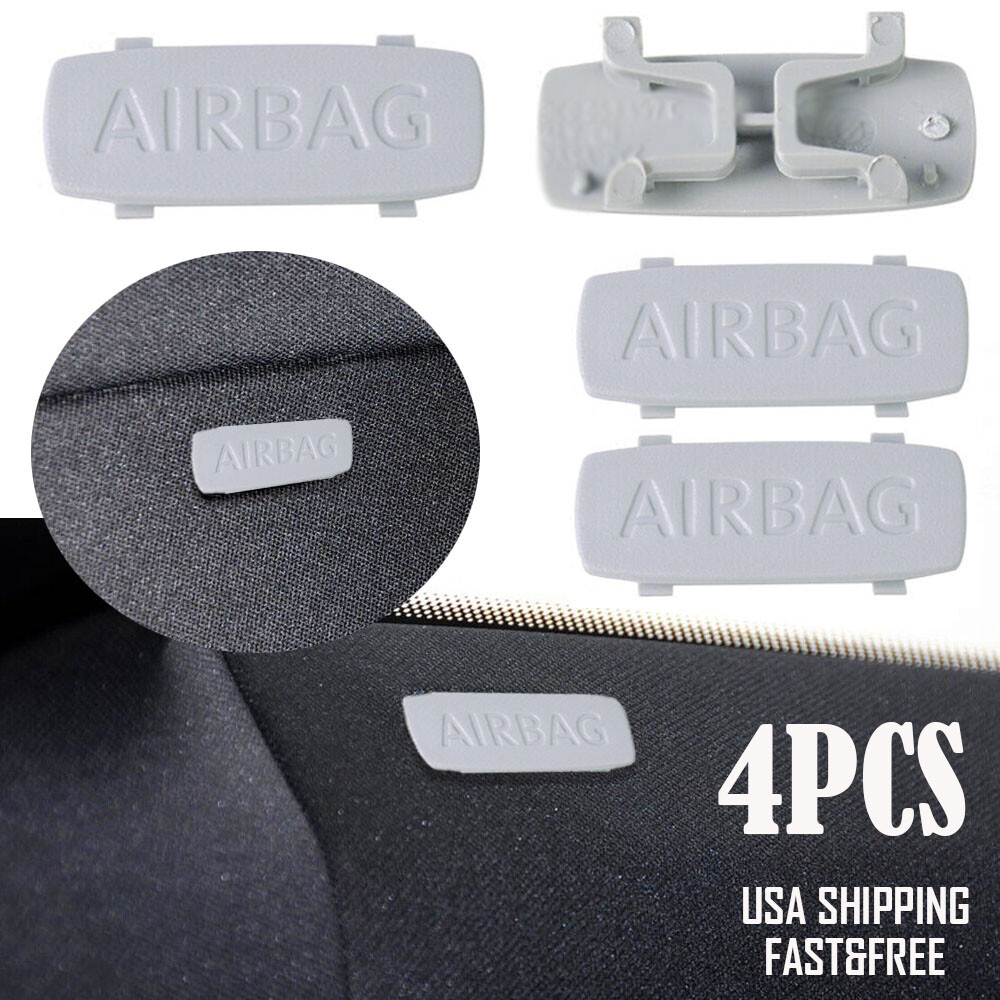 4pcs Grey Car Pillar Airbag Trim Cap for VW Golf Jetta GTI CC Tiguan ...