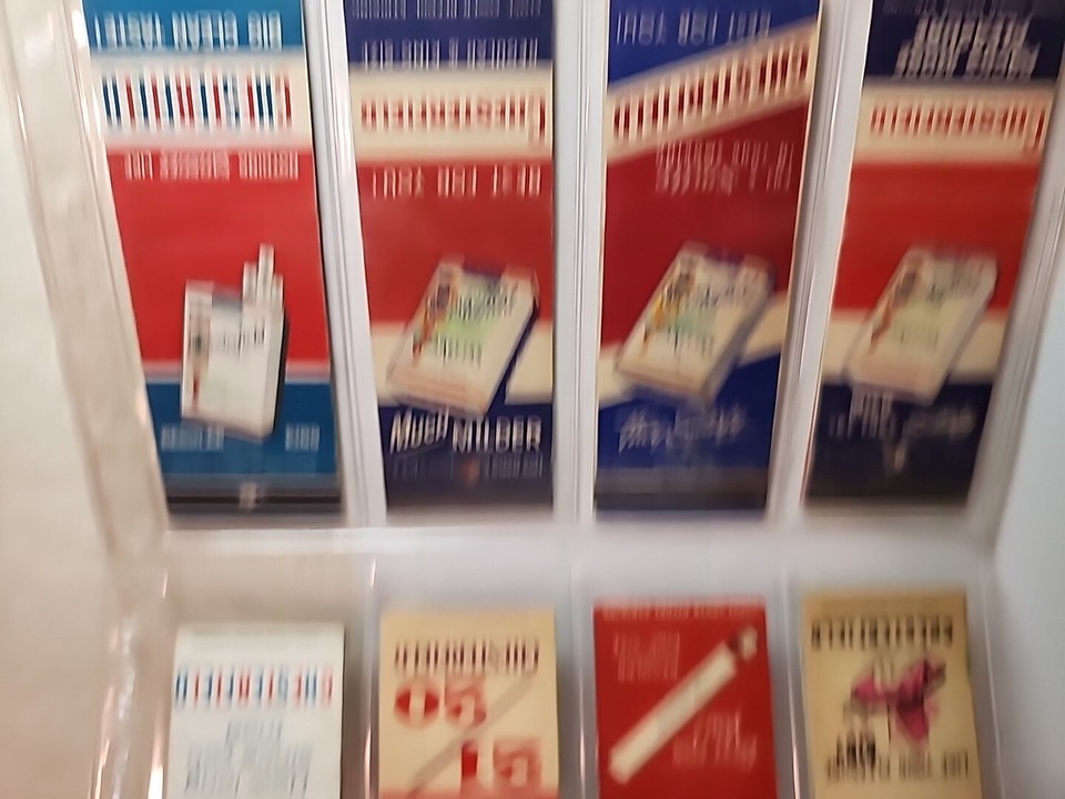 16 Vintage Match Covers Cigarettes 8 Chesterfield, Hit Parade, Sano ...