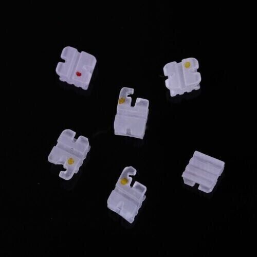 10Set Dental Orthodontic Ceramic Brackets Braces Roth/MBT Slot 0.022 ...