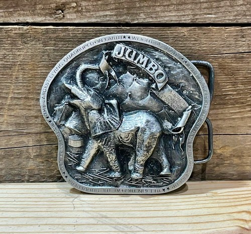 1976 Bergamont Brass, Jumbo, Largest Living Quadruped, Belt Buckle | eBay