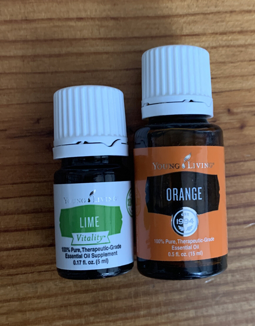 Young Living Orange & Lime Essential Oil 15mL -Small &Lg Bottles New ...