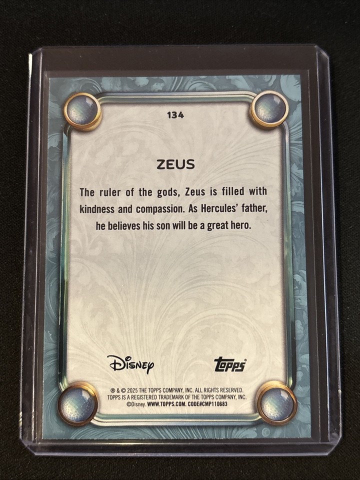 🔥Zeus 2025 Topps Disney Wonder Tier 2 Foil #134 | eBay