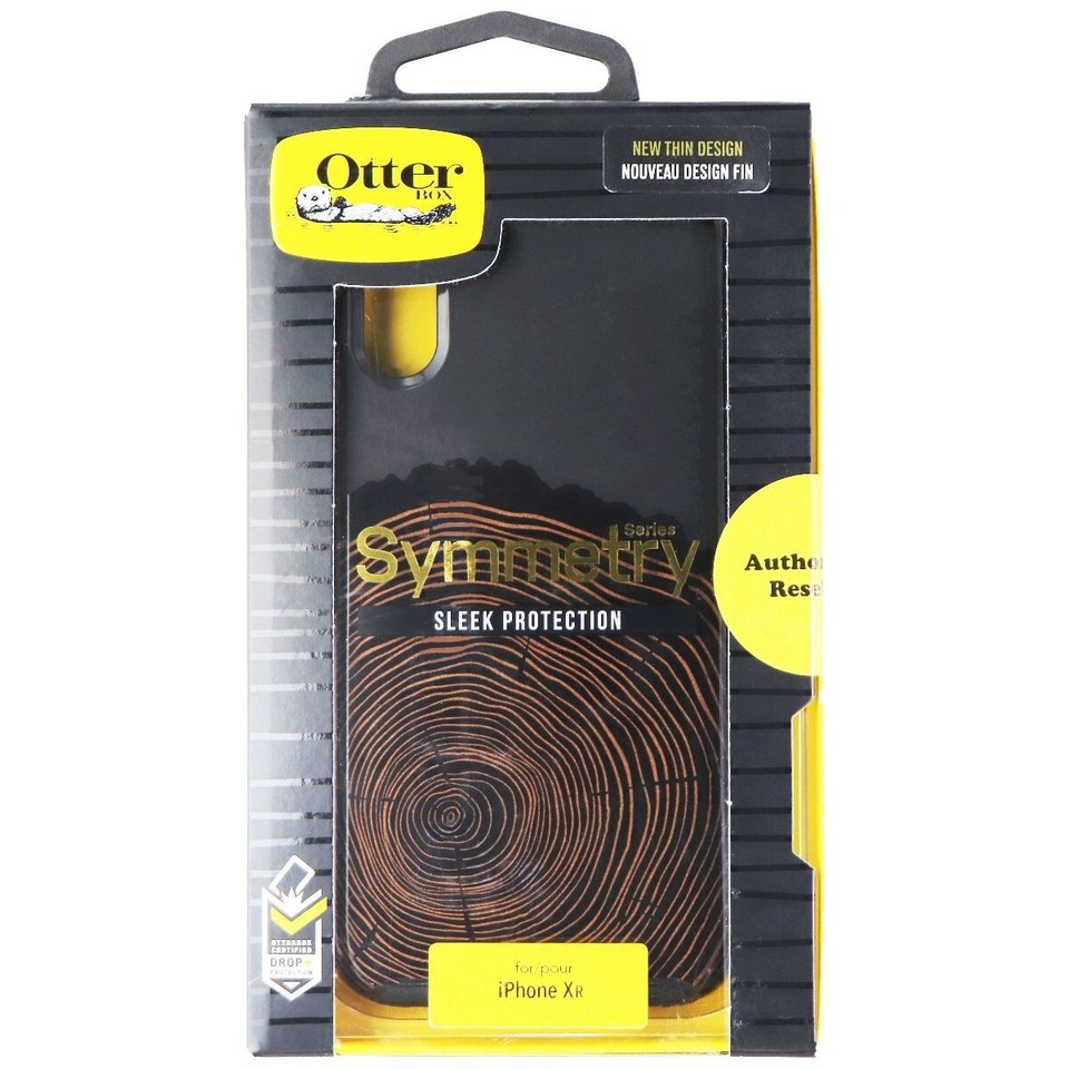 OtterBox Symmetry Series Case for Apple iPhone XR - Black (Wood You ...