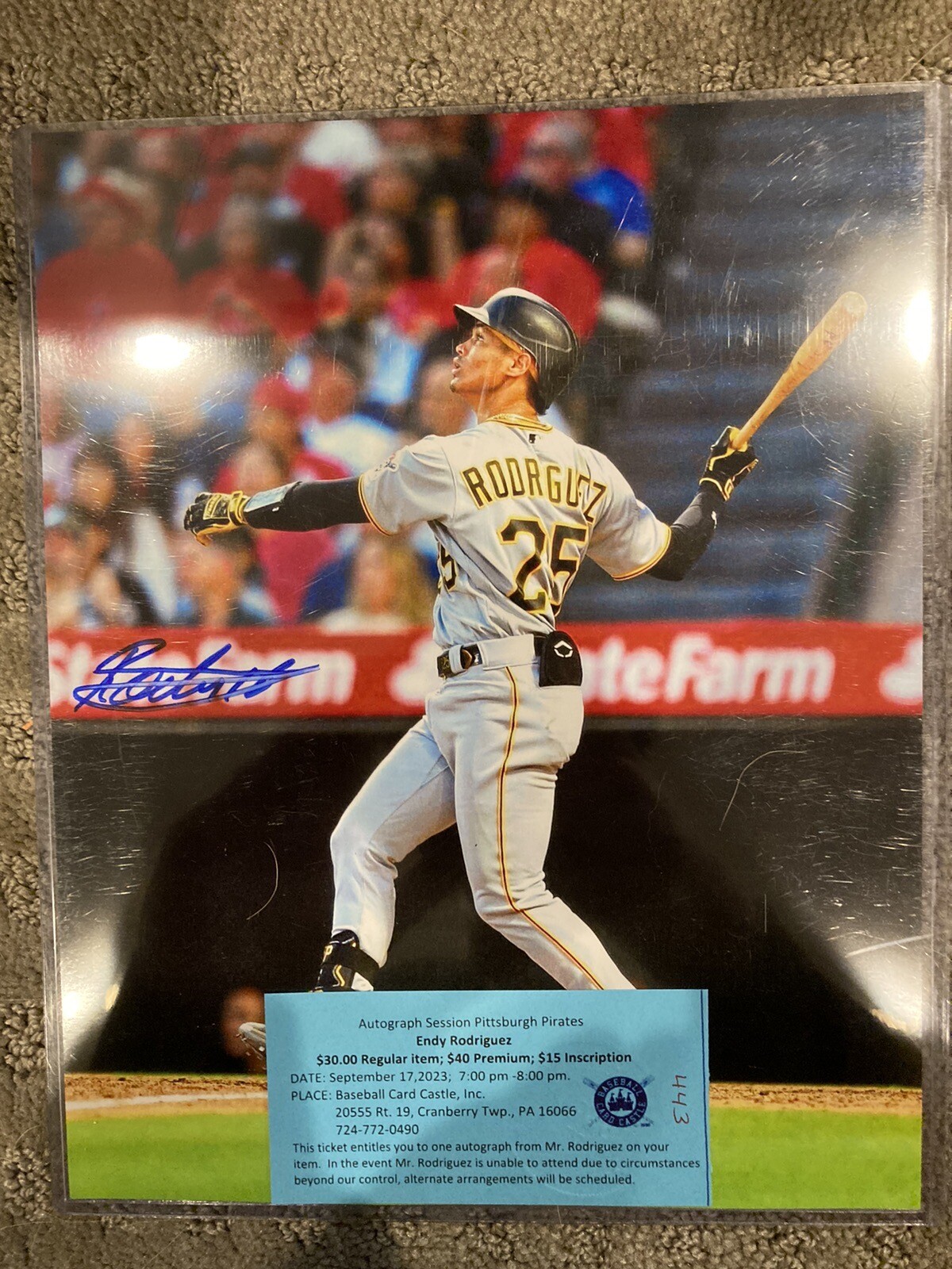 Pittsburgh Pirates Endy Rodriguez Autographed 8x10 Photo | eBay